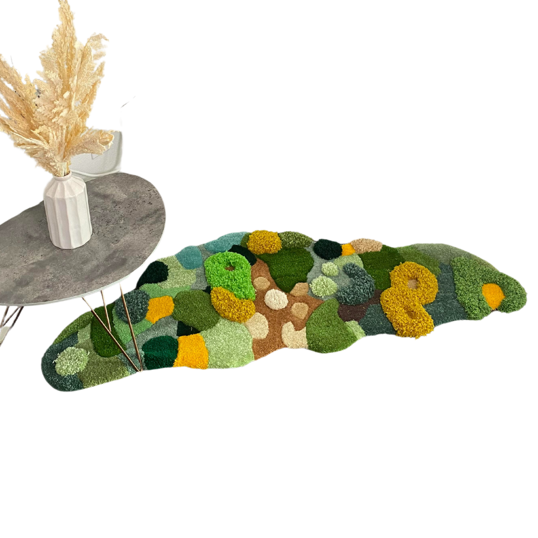 Hoo Farmhouse Style Moss Rug